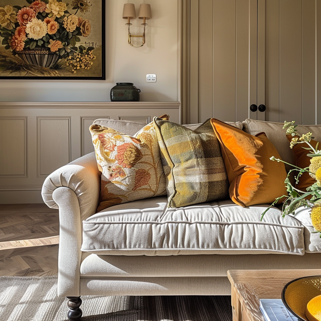 Best Cushion Colours for Your Green Sofa | Top Trends of 2025 ...