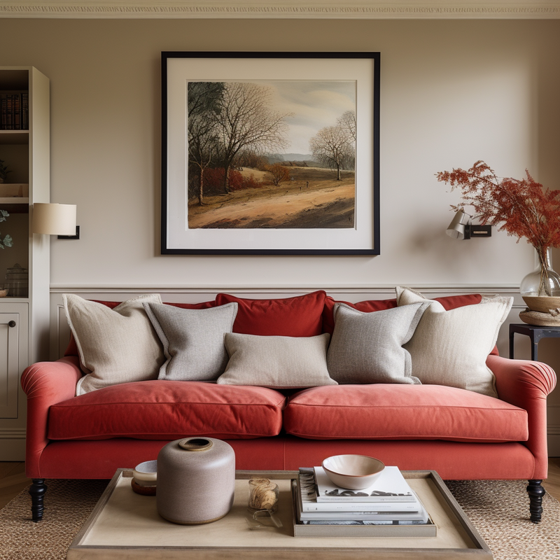 Cushion Ideas for Red Sofas | CoverMyCushion